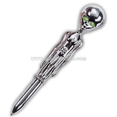 Alien shape ballpoint pen with hi tech chrome body, Wholesale China ...