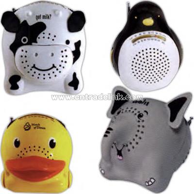 Animal series am/fm radio with self storing telescoping antenna ...