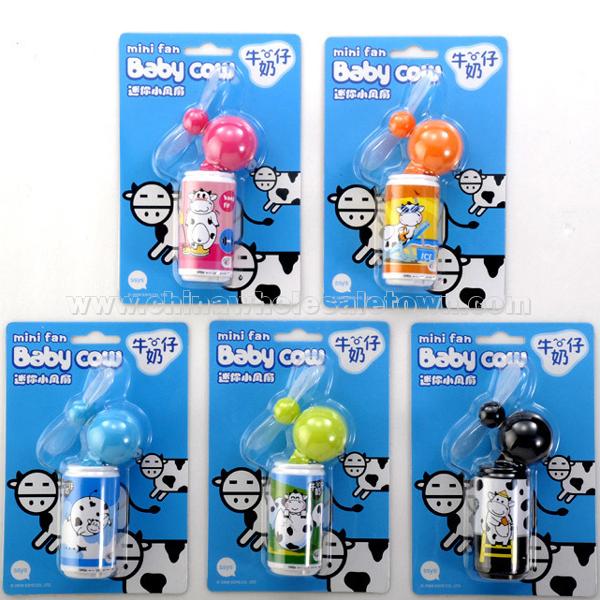 Cans Shaped Fan with milk cow design, Wholesale China Cans Shaped Fan ...