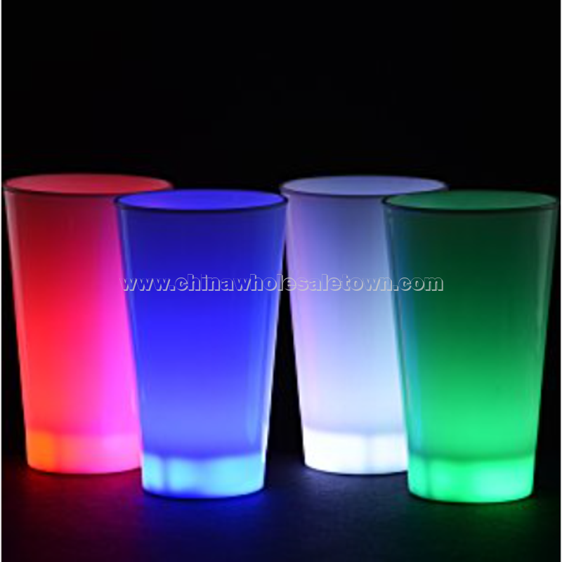 Light-Up Frosted Glass - 17 oz. - Solid, Wholesale China Light-Up ...