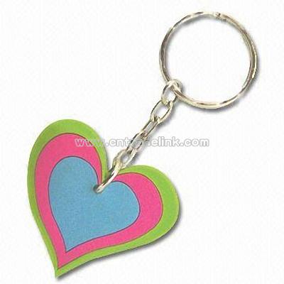 Plastic Love Key Ring, Wholesale China Plastic Love Key Ring