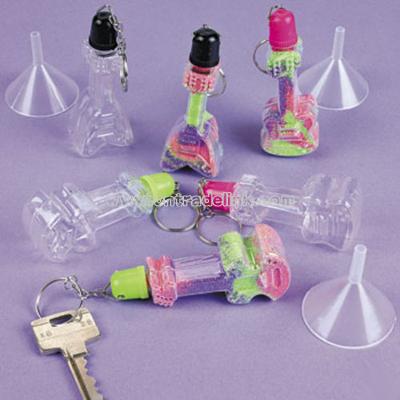 Rock Star Guitar Sand Art Bottle Key Chains, Wholesale China Rock Star ...