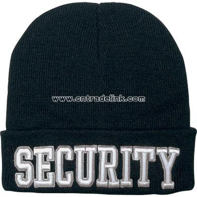 Security Cap Security Logo Knit Watch Cap, Wholesale China Security Cap ...